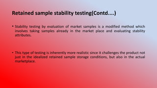 Stability and Shelf Life | PPTX
