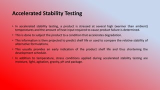 Stability and Shelf Life | PPTX