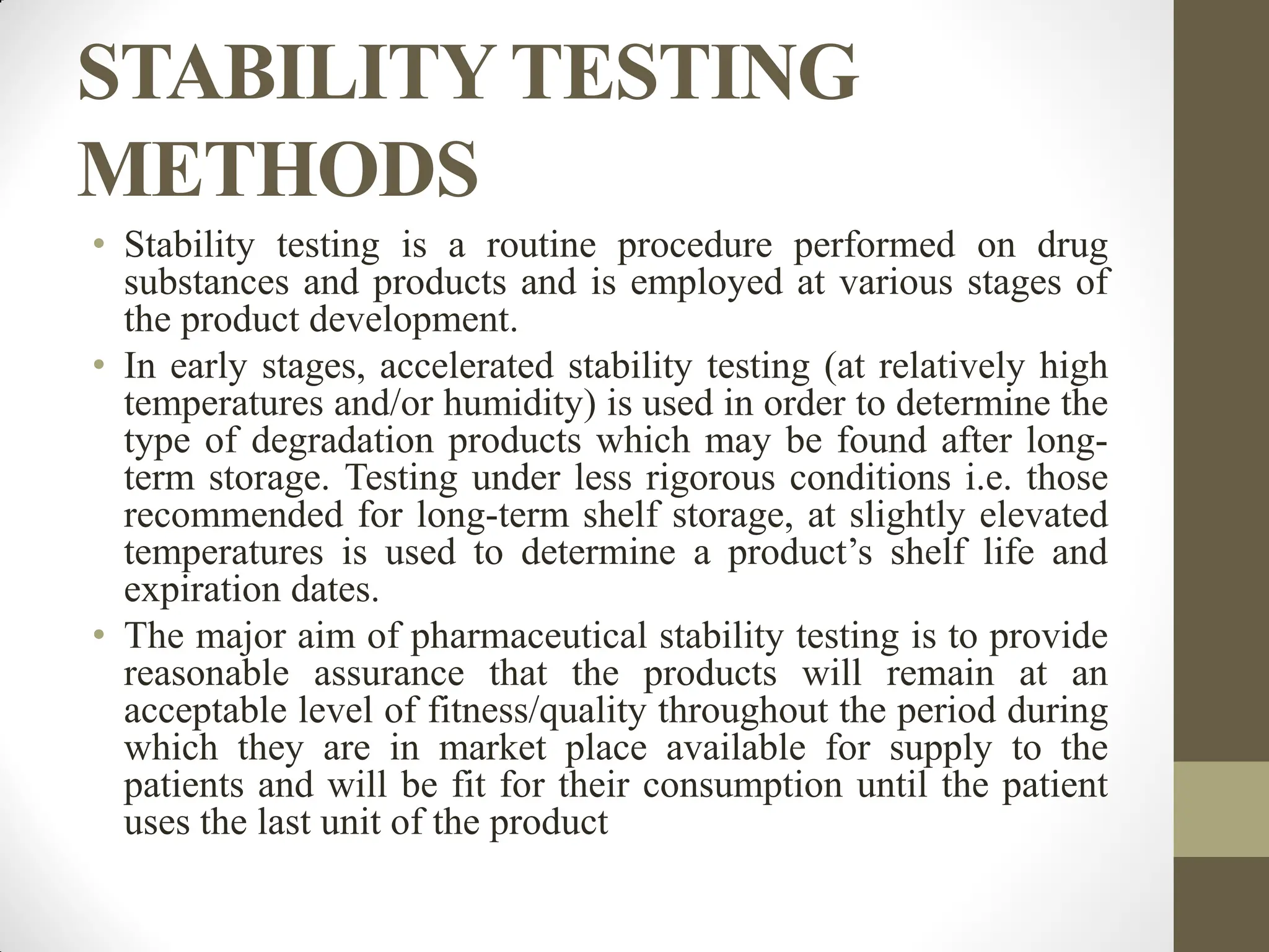 STABILITY AND SHELF LIFE OF PHARMACEUTICAL PRODUCTS. | PDF