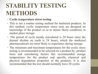 STABILITY AND SHELF LIFE OF PHARMACEUTICAL PRODUCTS. | PDF