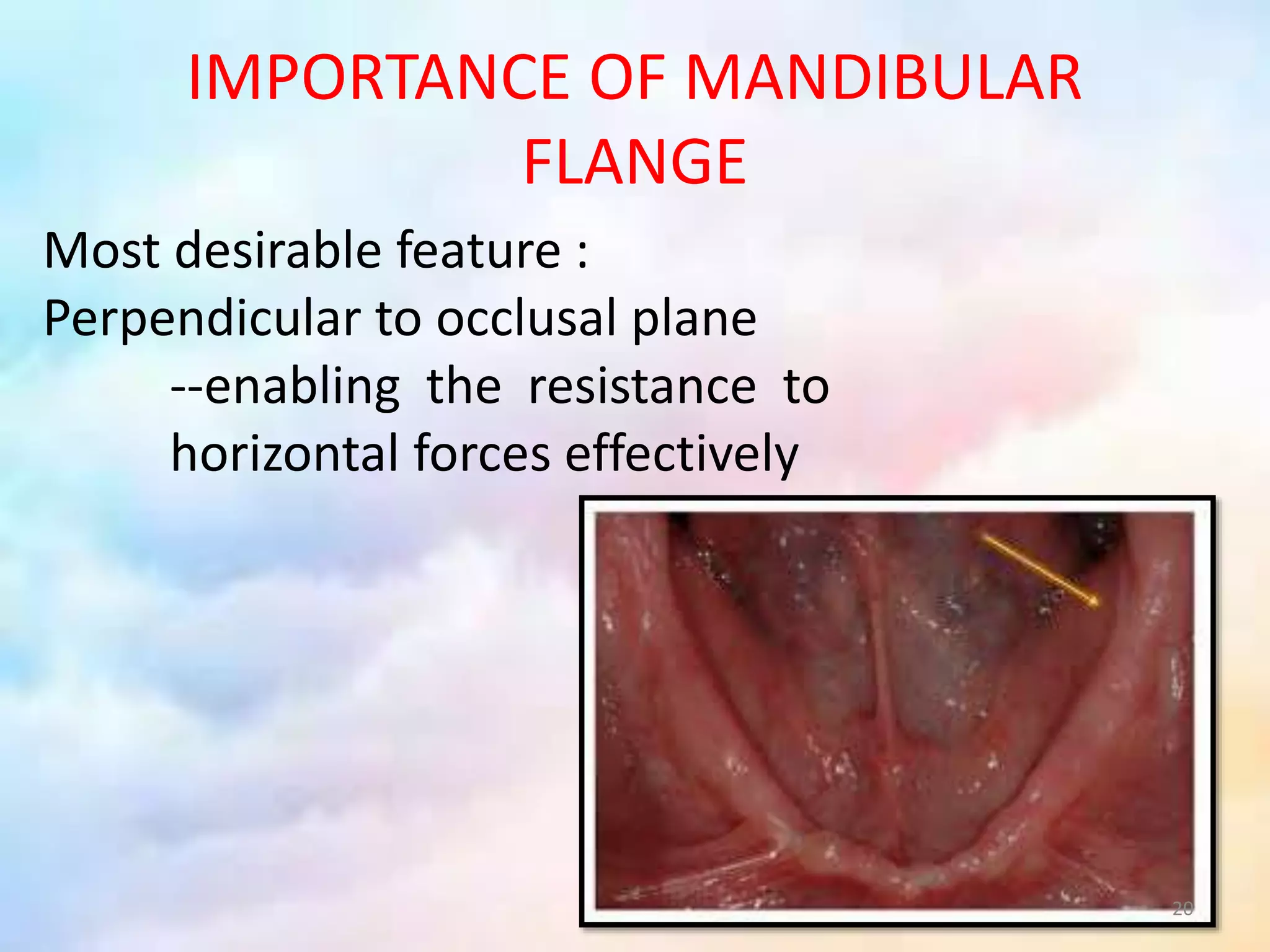 Stability and support in complete denture | PPTX