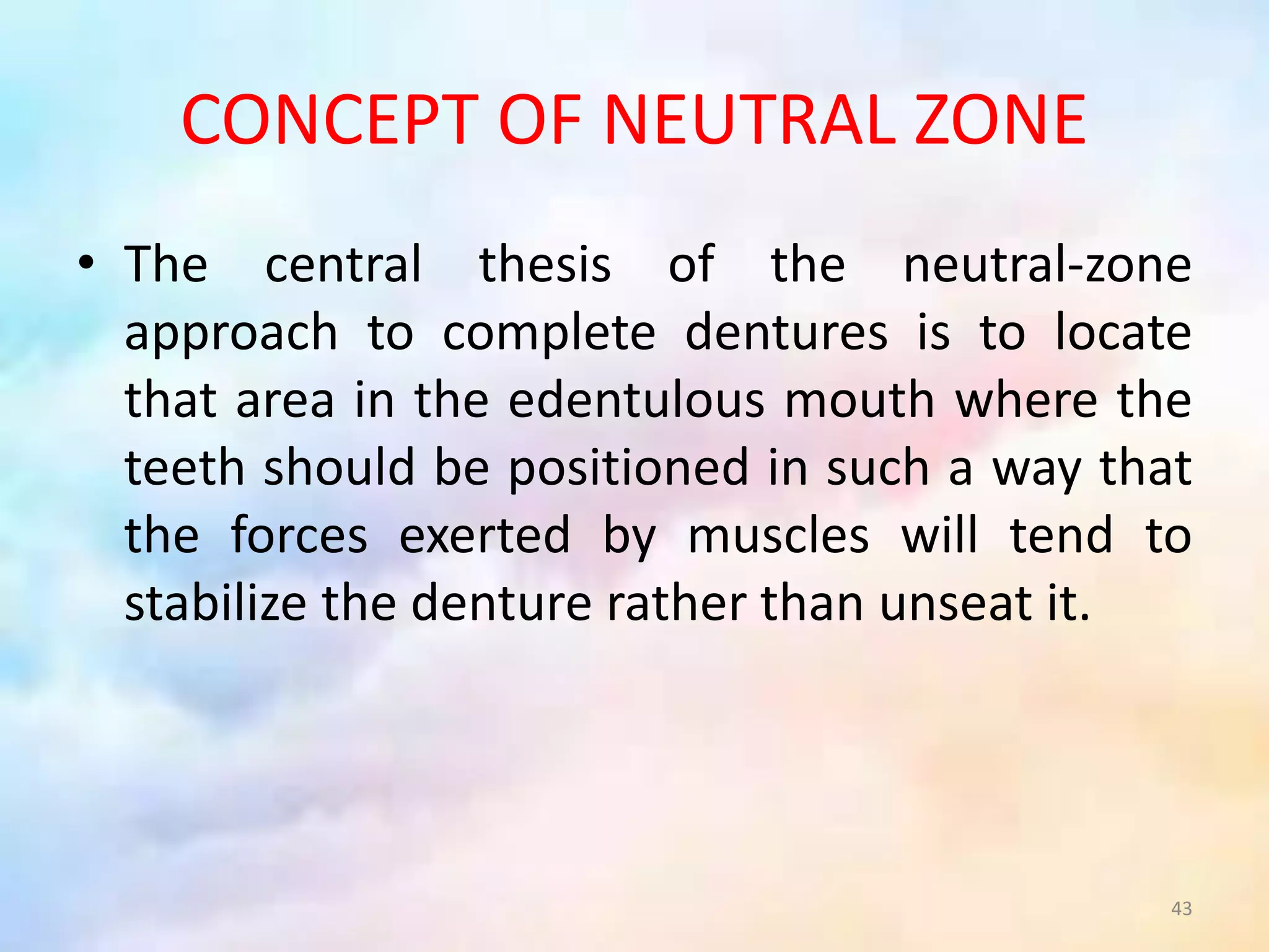 Stability and support in complete denture | PPTX