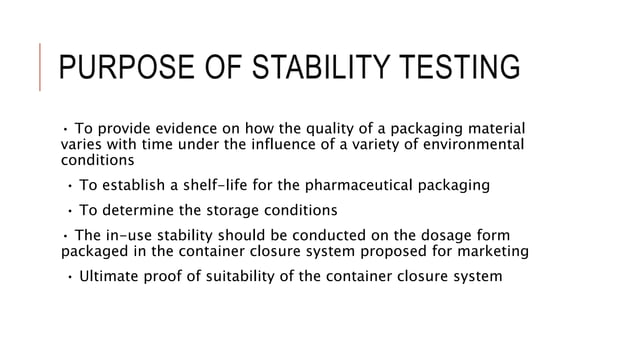 Stability aspects of packaging materials (4).pptx | Business and Finance