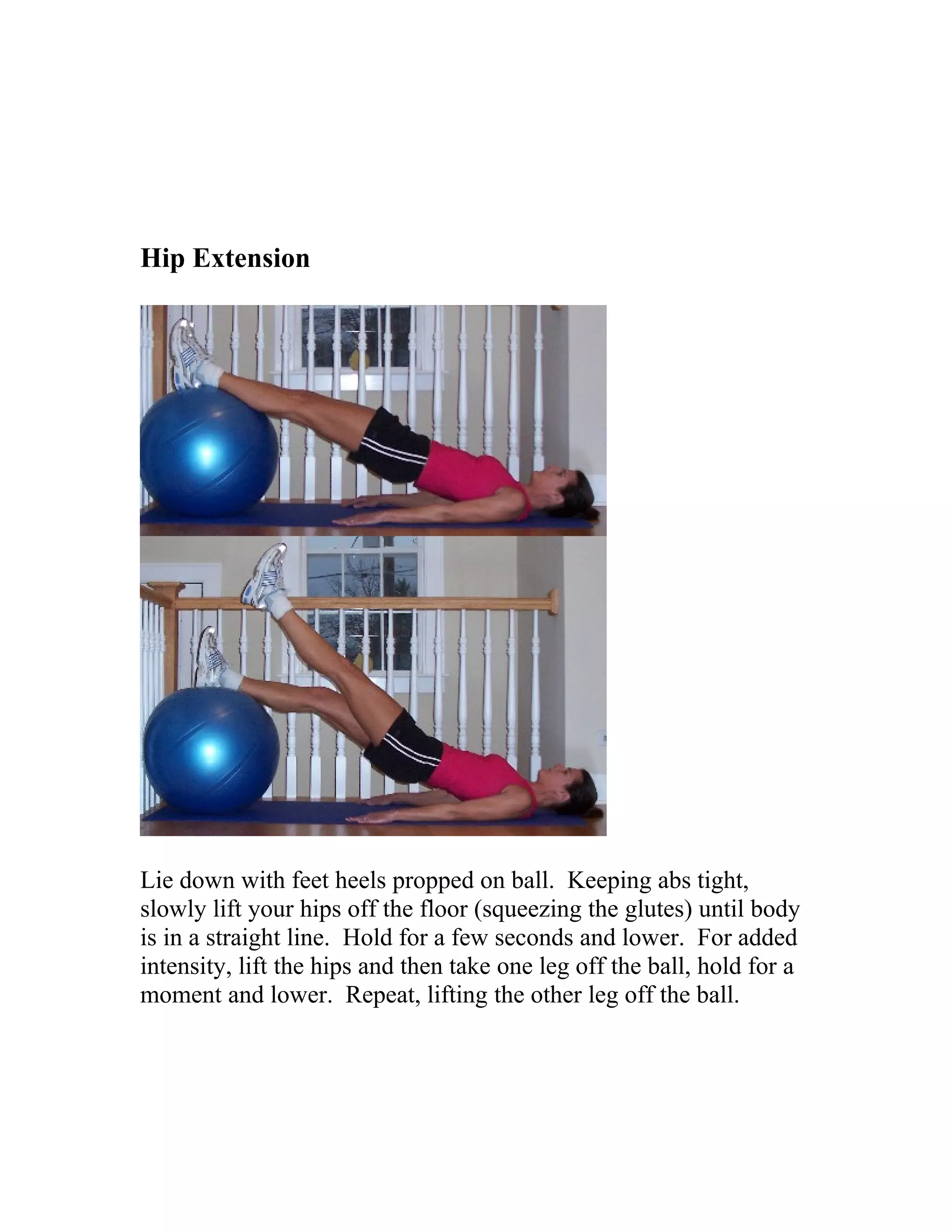 Stability ball exercises | DOC