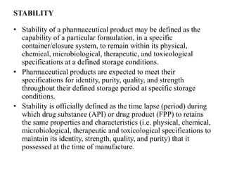Stability basic concepts and purposes | PPTX