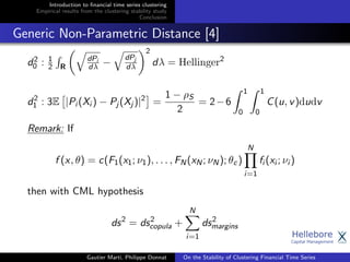On the stability of clustering financial time series | PDF