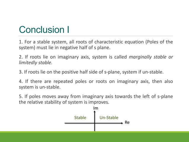 Stability of Control System | PPTX