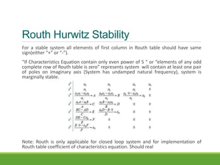Stability of Control System | PPTX