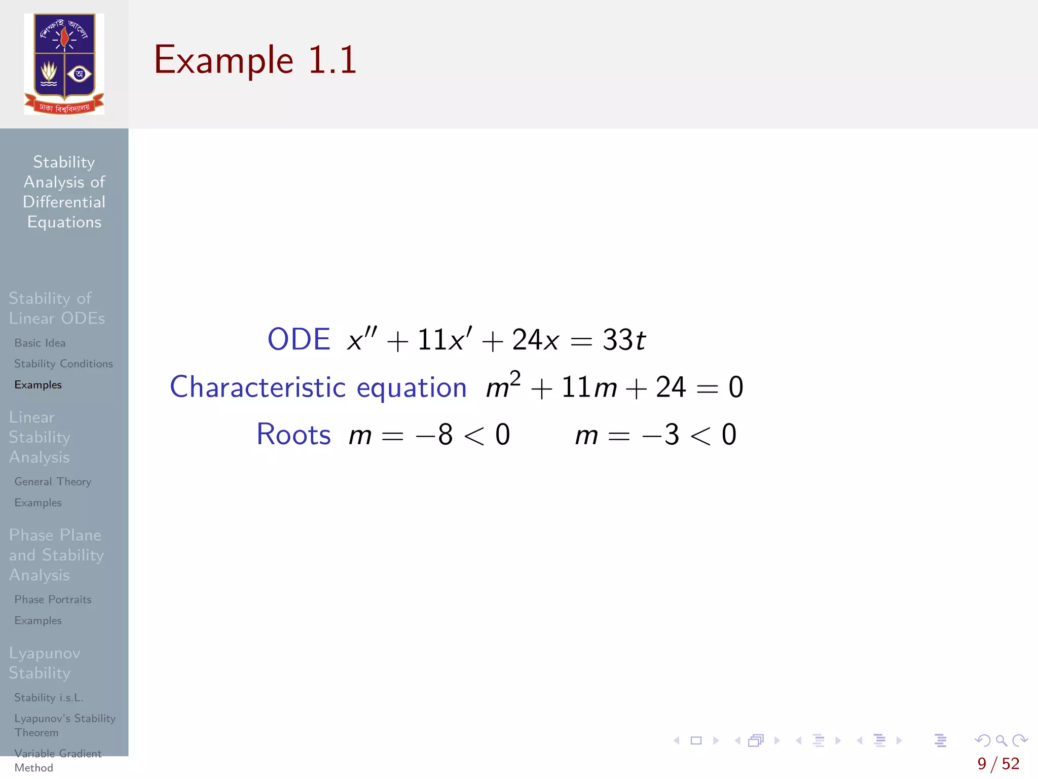 Stability of Differential Equations | PDF