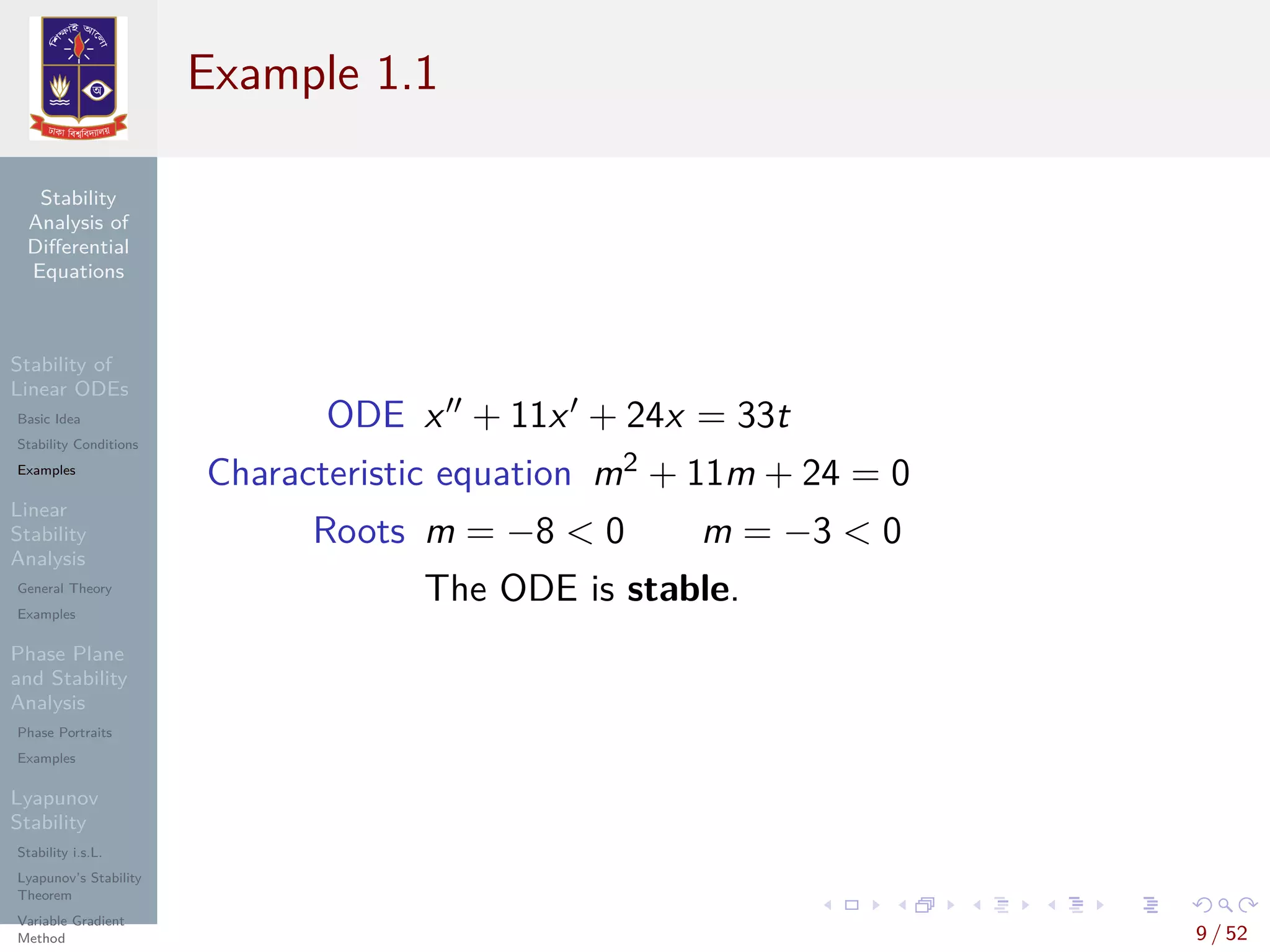 Stability of Differential Equations | PDF