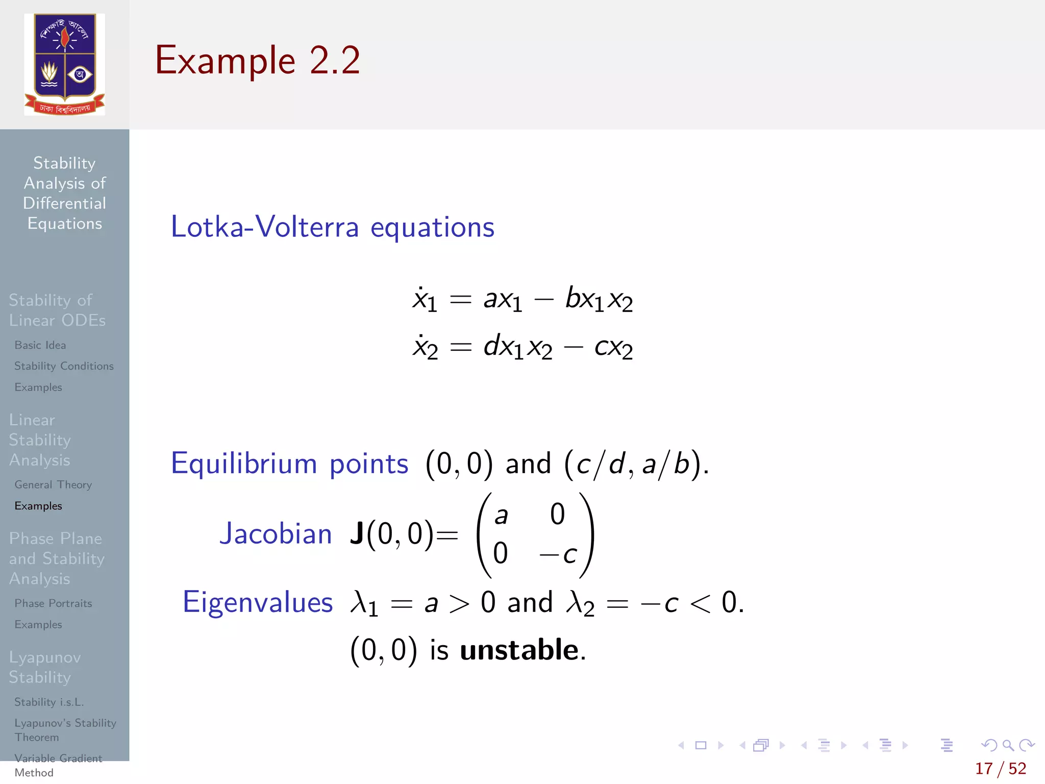 Stability of Differential Equations | PDF