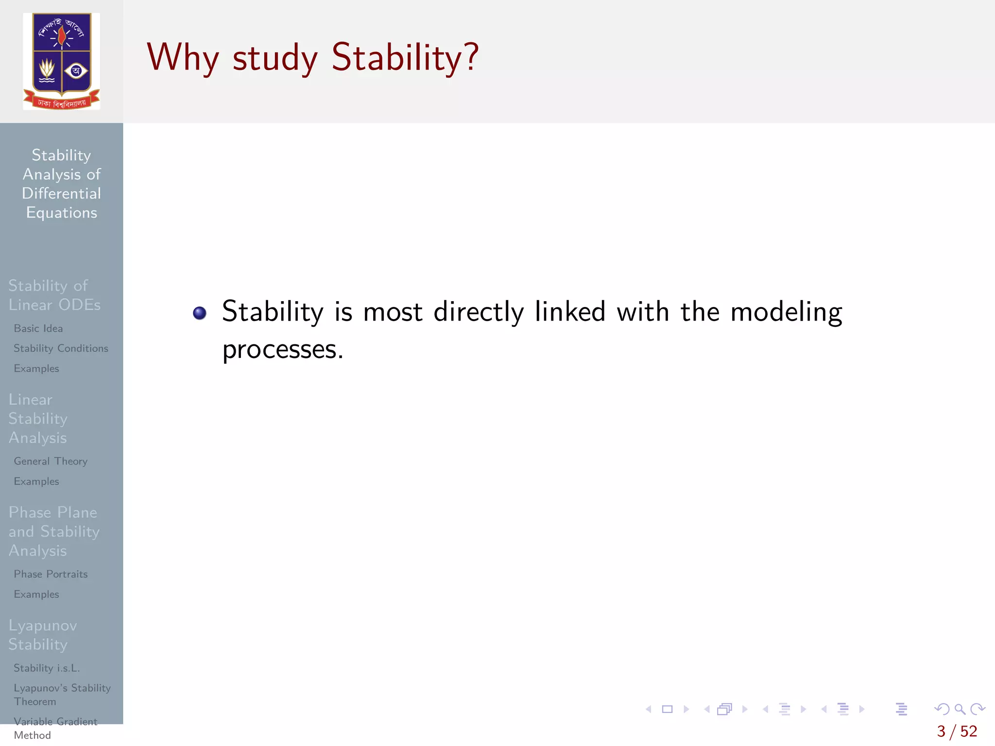 Stability of Differential Equations | PDF