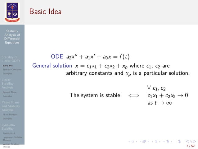 Stability of Differential Equations | PDF | Web Development | Internet