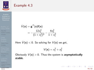 Stability of Differential Equations | PDF