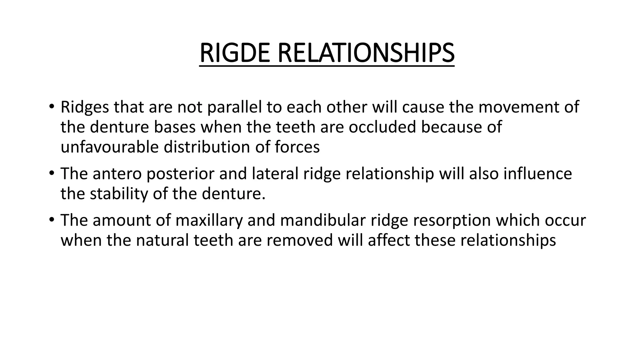 Stability in complete dentures | PPTX