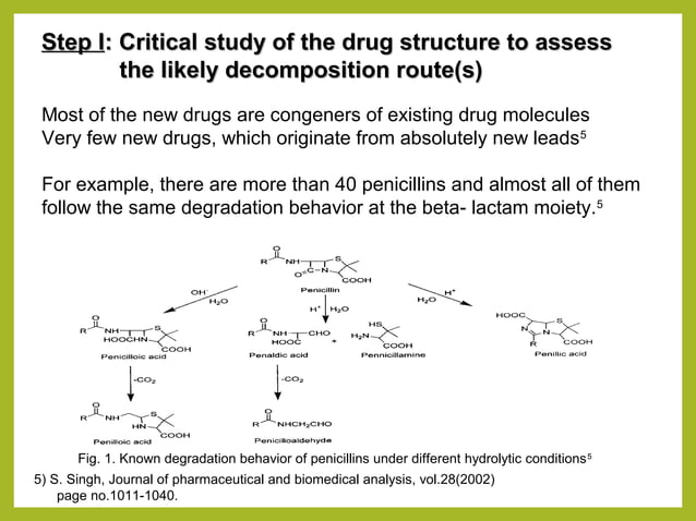Stability indicating assay | PPT | Pharmaceutical Industry | Industries