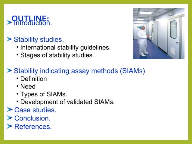 Stability indicating assay | PPT | Pharmaceutical Industry | Industries