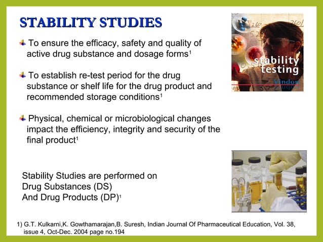 Stability indicating assay | PPT | Pharmaceutical Industry | Industries
