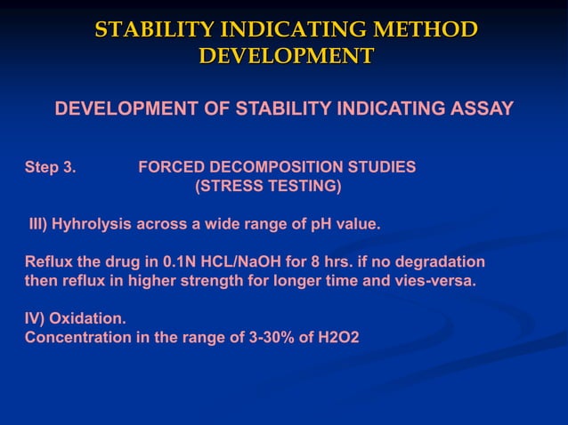 Stability_Indicating_HPLC_Method.ppt | Chemistry | Science