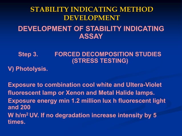 Stability_Indicating_HPLC_Method.ppt | Chemistry | Science