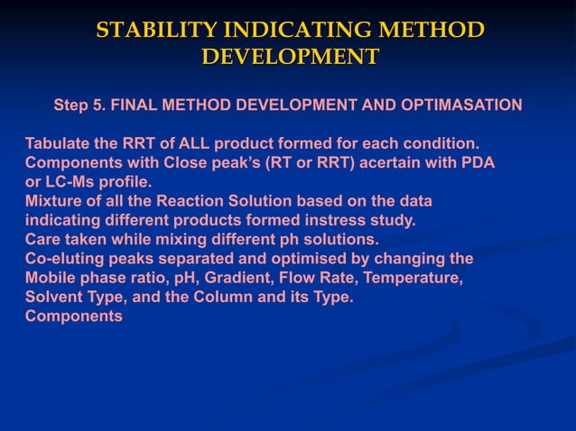 Stability_Indicating_HPLC_Method.ppt | Chemistry | Science