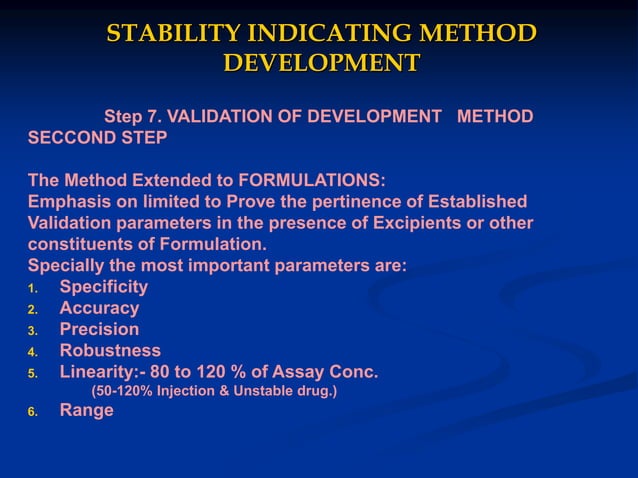 Stability_Indicating_HPLC_Method.ppt | Chemistry | Science