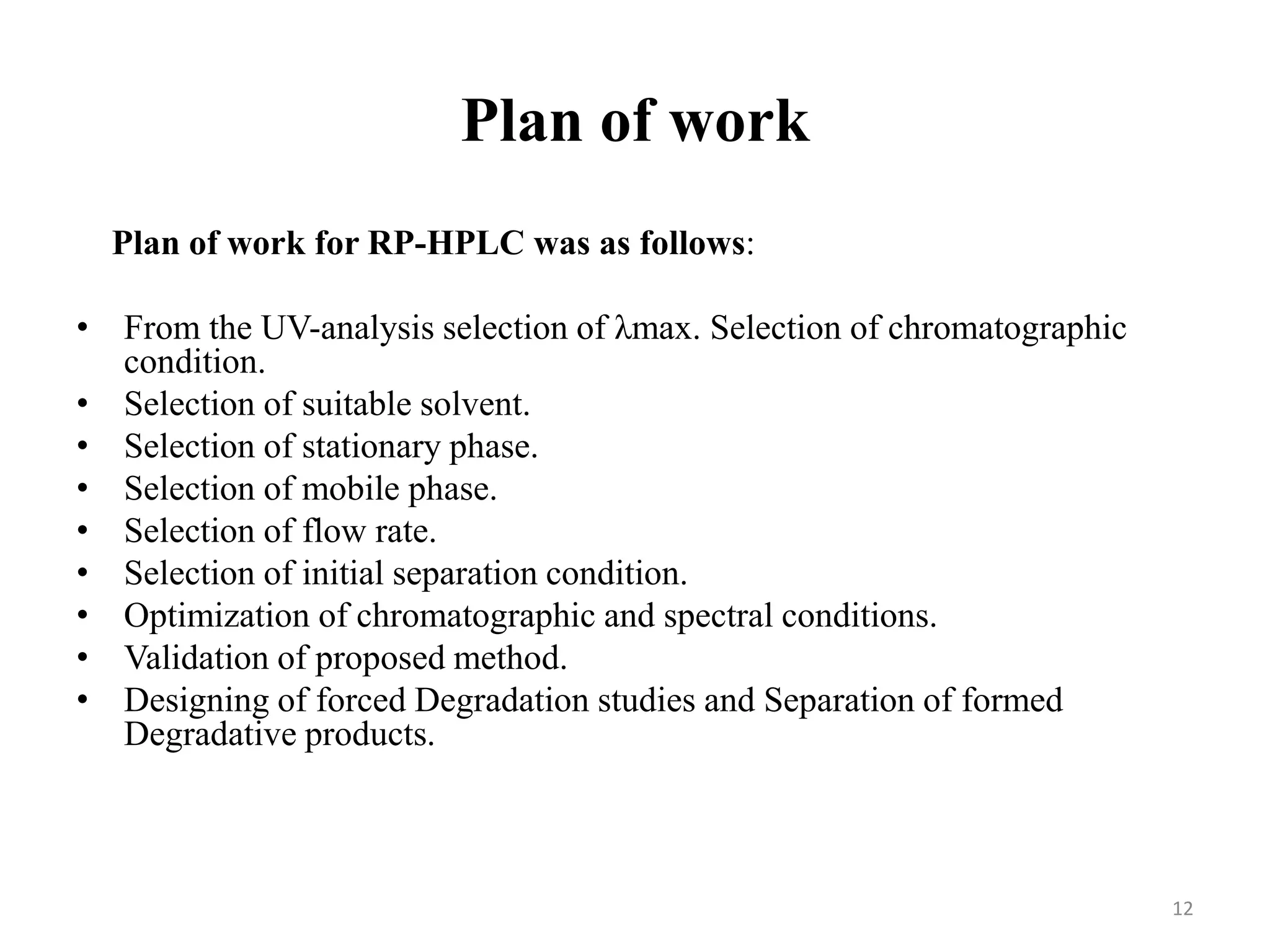 Stability indicating rp hplc method development and validation for ...