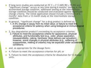 Stability studies of drug ICH Q1 | PPTX