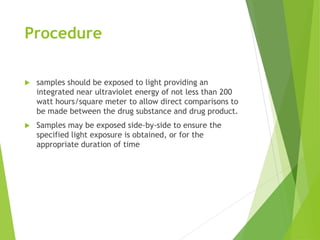 Stability studies of drug ICH Q1 | PPTX