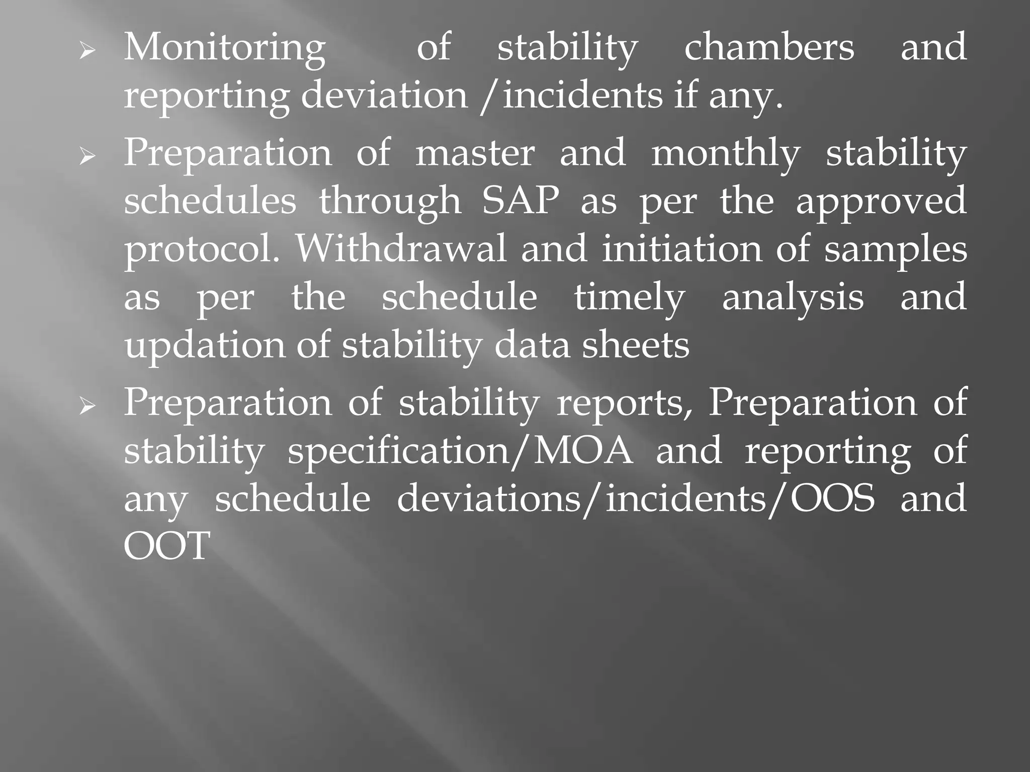 Stability studies of API in bulk pharmaceutical industries | PPTX