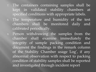 Stability studies of API in bulk pharmaceutical industries | PPTX
