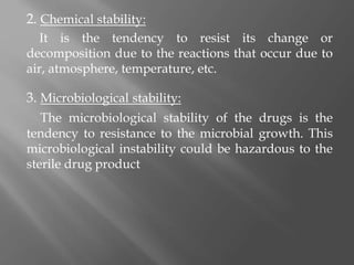 Stability studies of API in bulk pharmaceutical industries | PPTX