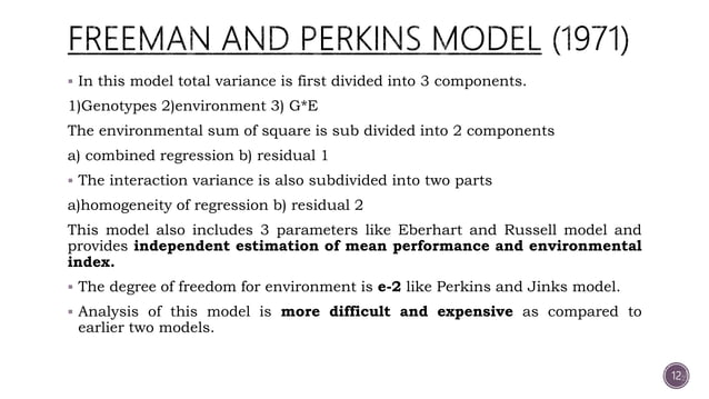 Stability models | PPTX | Genetics | Science