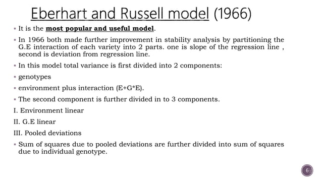 Stability models | PPTX | Genetics | Science