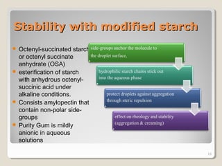 Stability of beverages emulsions | POT