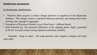 STABILITY OF COLLOIDS.pptxxxxxxxxxxxxxxx | PPTX
