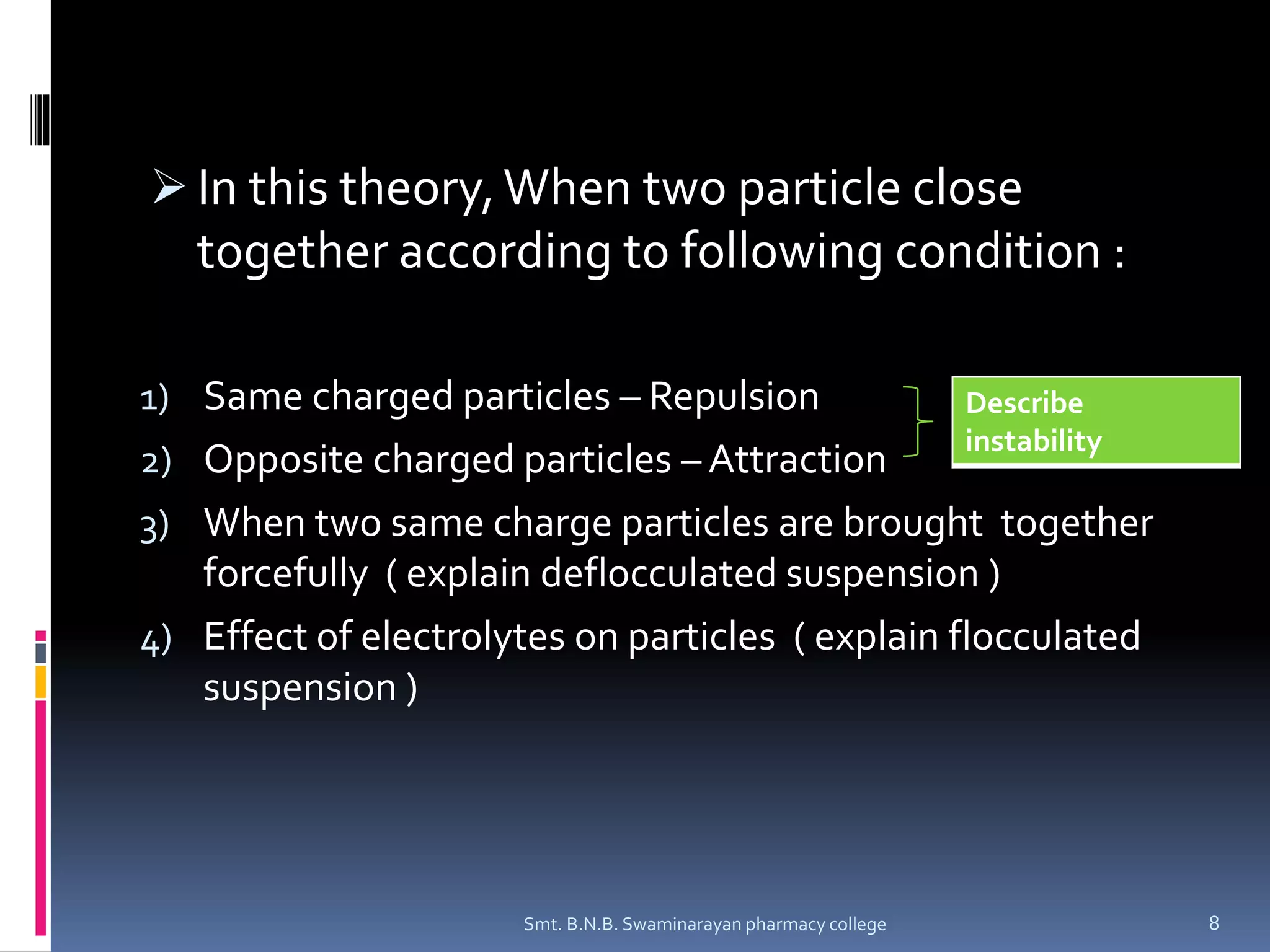 DLVO theory-Stability of colloids ( lyophobic ) | PPTX