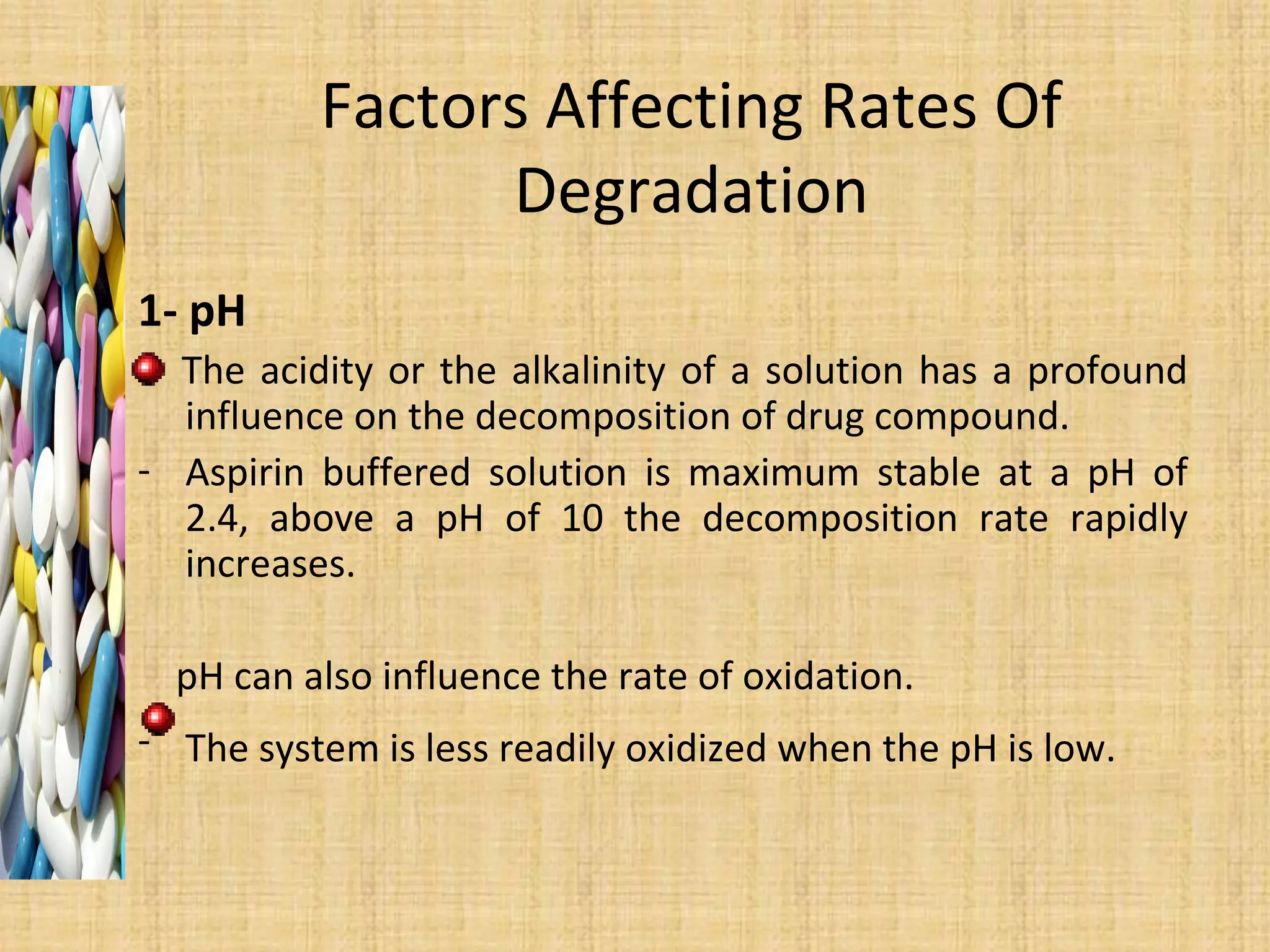 Stability of drugs | PPT