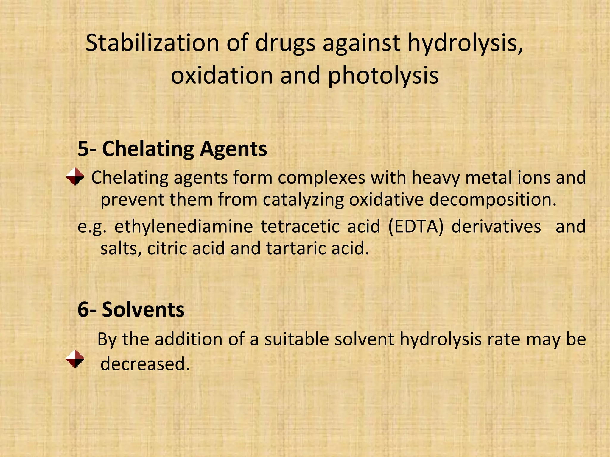 Stability of drugs | PPT
