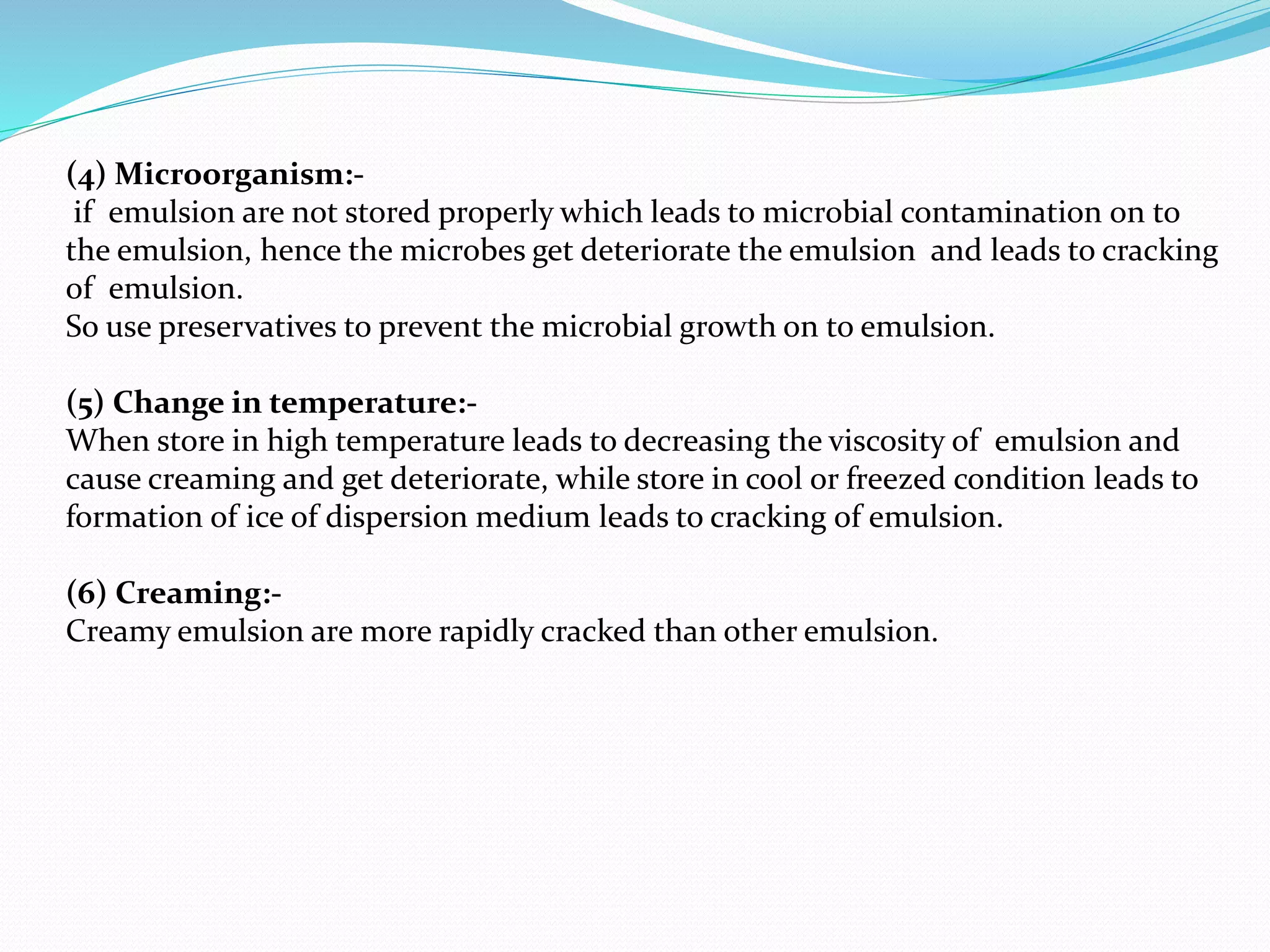 Stability of emulsion | PPTX