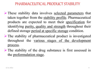 ICH-Stability of finished products | PPTX