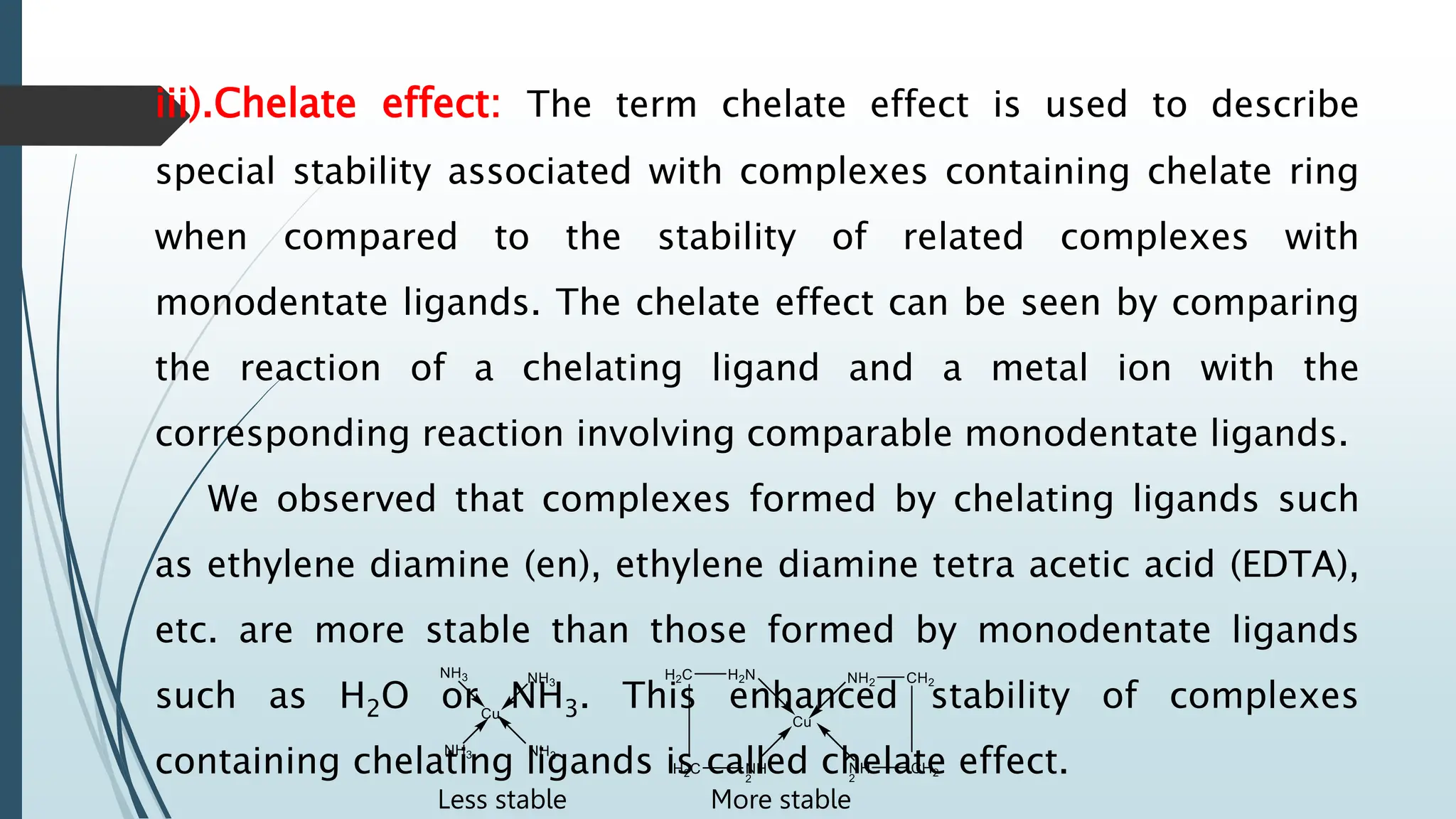 Stability of metal complexes.pptx notes for chemistry | PPTX