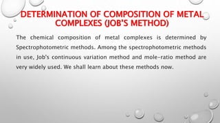 Stability of metal complexes-kns.pptx note | PPT