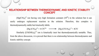 Stability of metal complexes-kns.pptx note | PPT