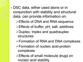 Stability of nucleic acids | PPTX