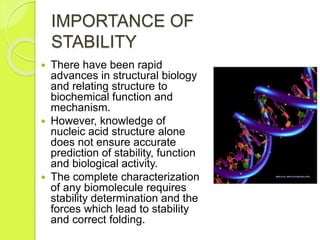 Stability of nucleic acids | PPTX