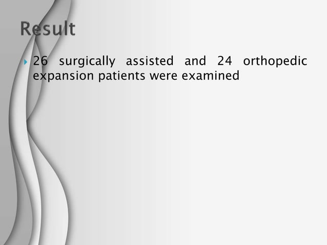Stability of Orthopedic and Surgically Assisted Rapid Palatal Expansion ...