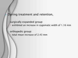 Stability of Orthopedic and Surgically Assisted Rapid Palatal Expansion ...