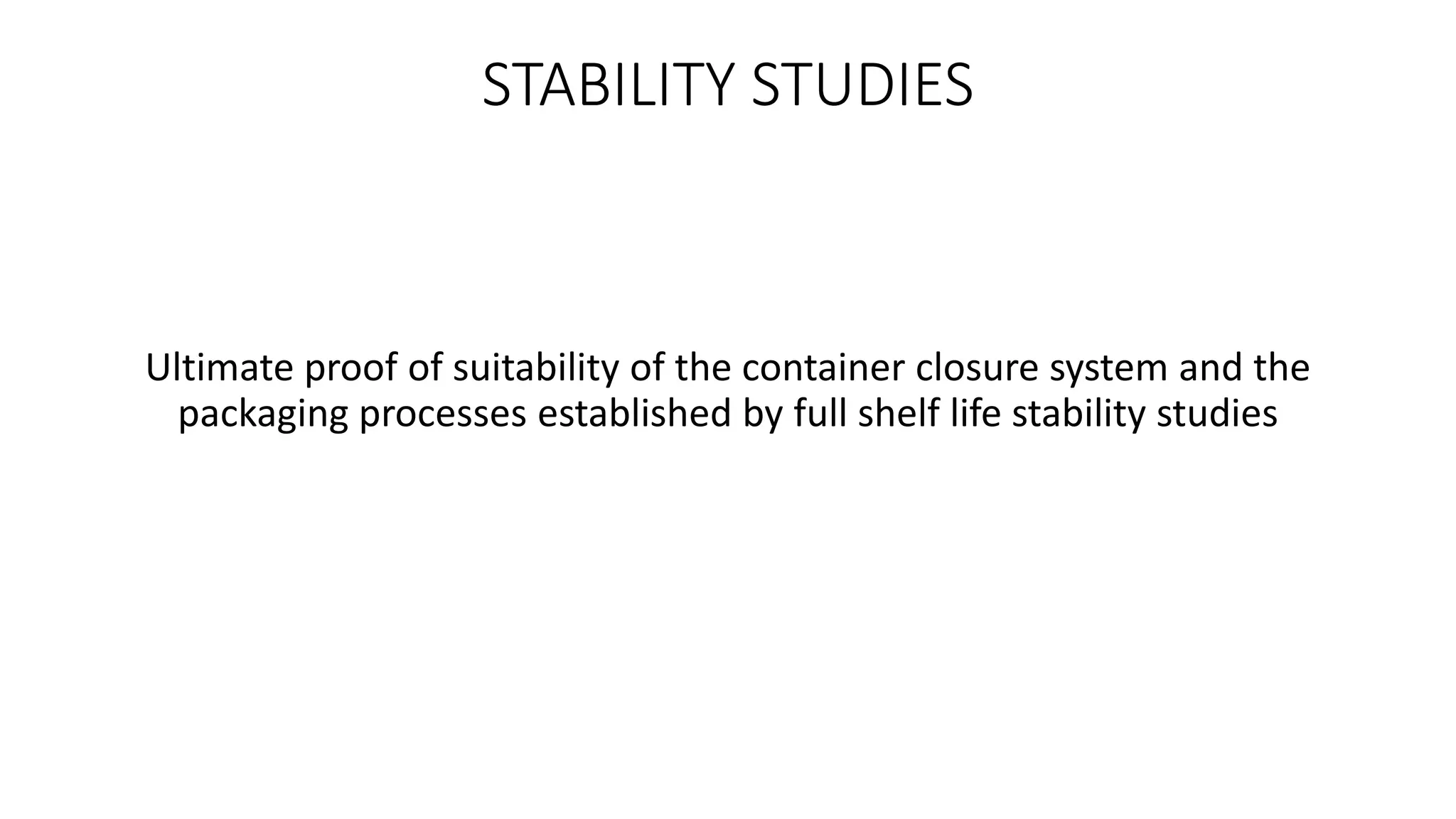Stability of packaging in pharmacy | PPTX
