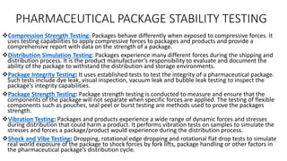Stability of packaging in pharmacy | PPTX